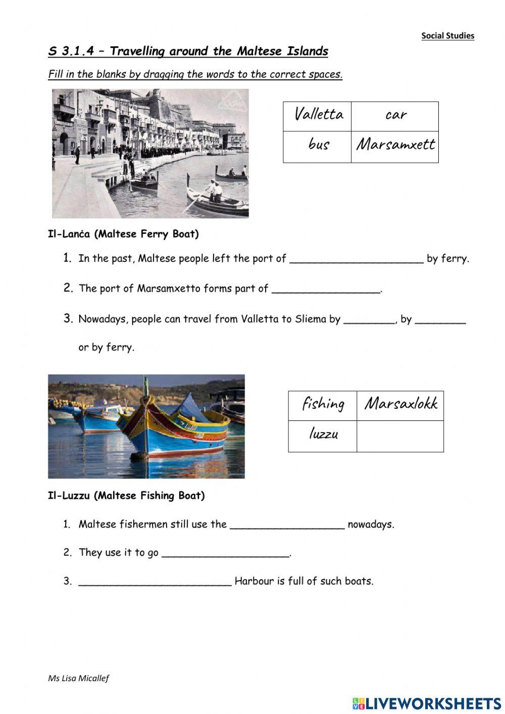 Travelling around the Maltese Islands 1007319