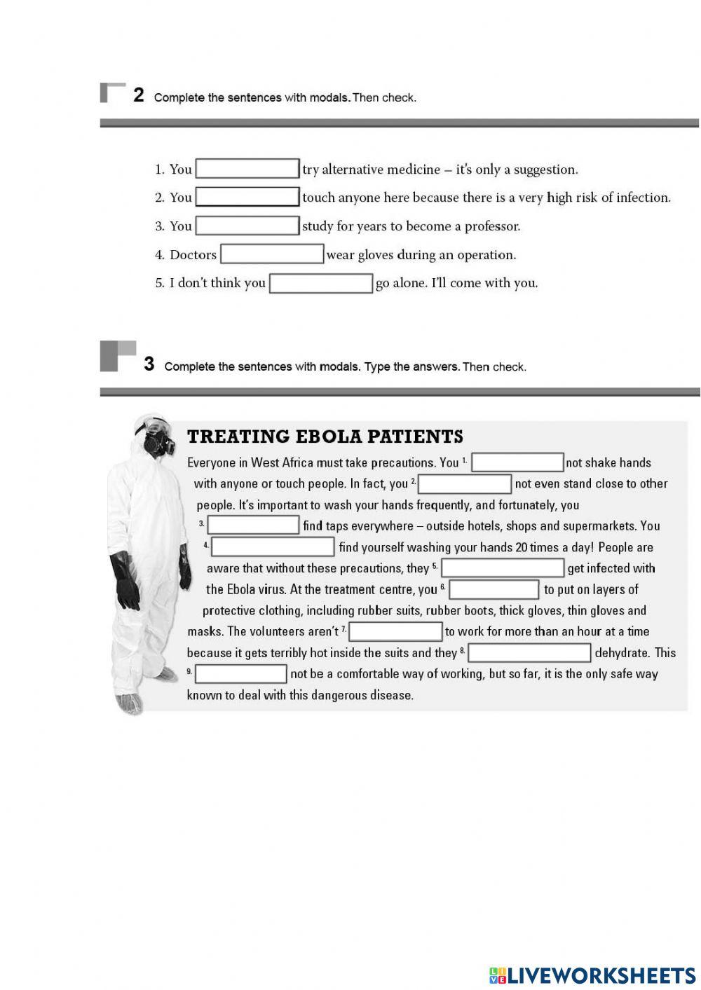 modals | Free Interactive Worksheets | 5018048