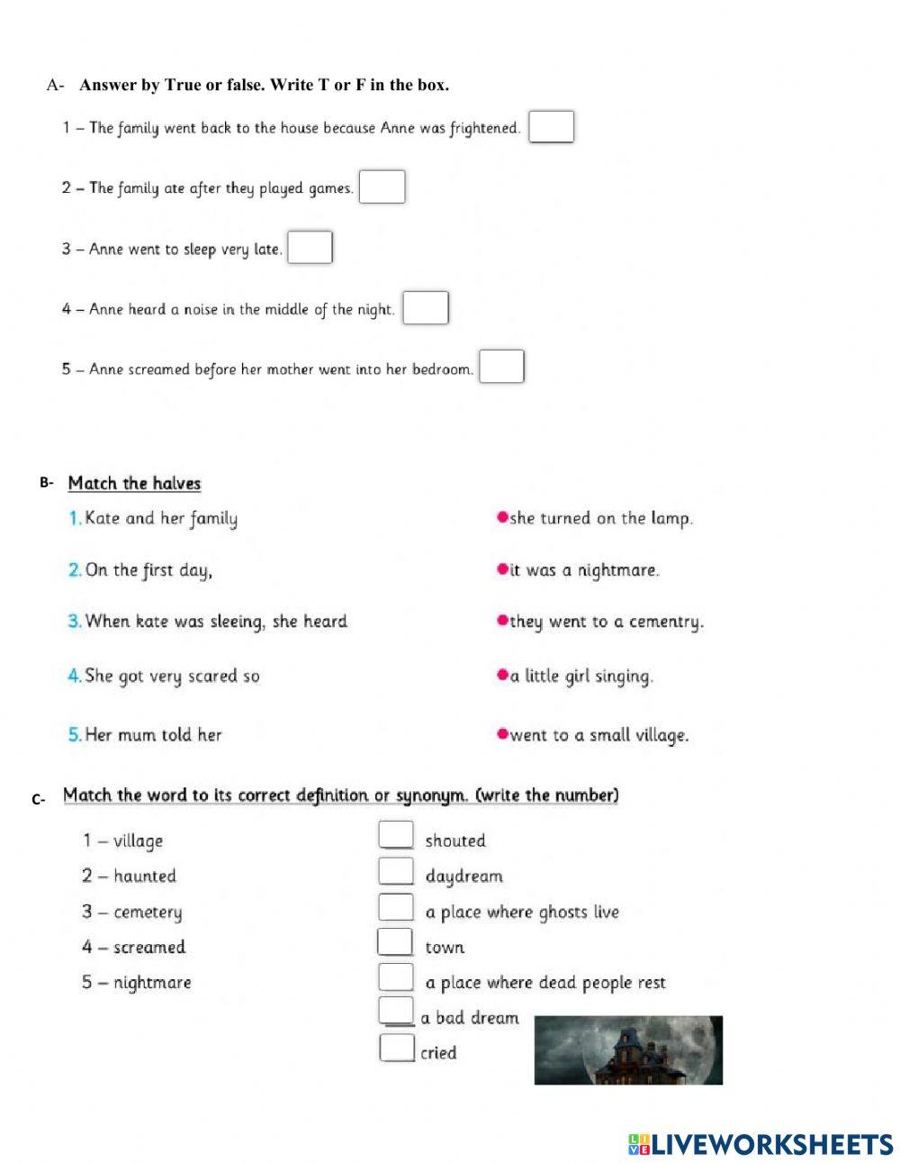 Eb7 ev3 worksheet | Live Worksheets