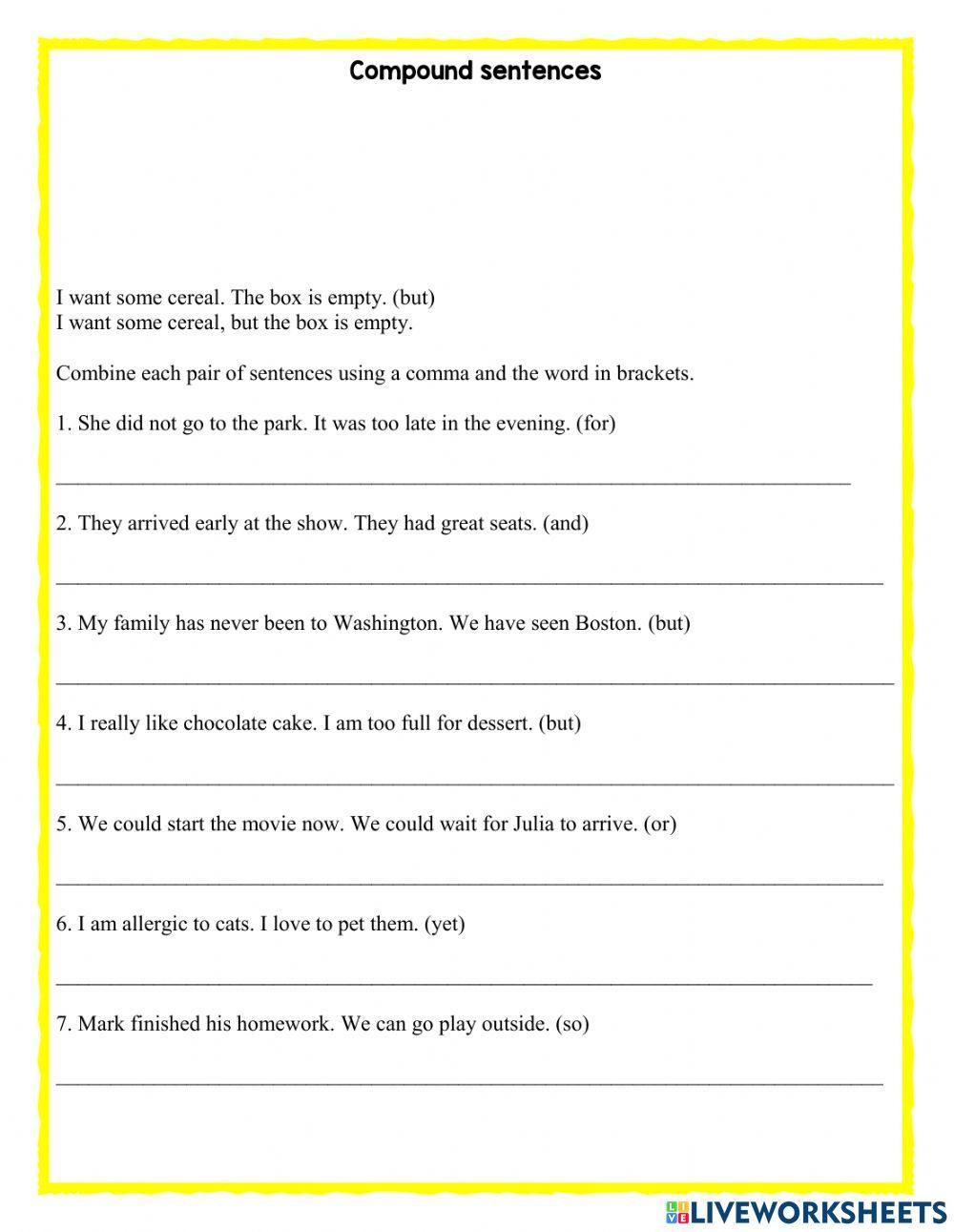 Cleft Sentences Worksheet Worksheet Live Worksheets, 55% OFF