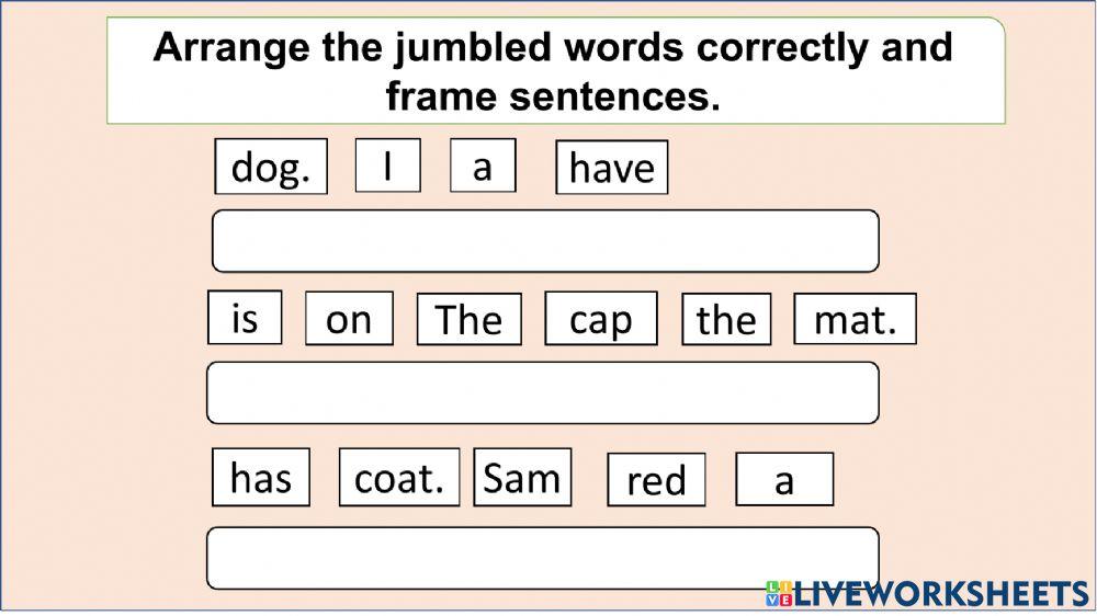 Umas | Jumbled words 1010689 | LiveWorksheets