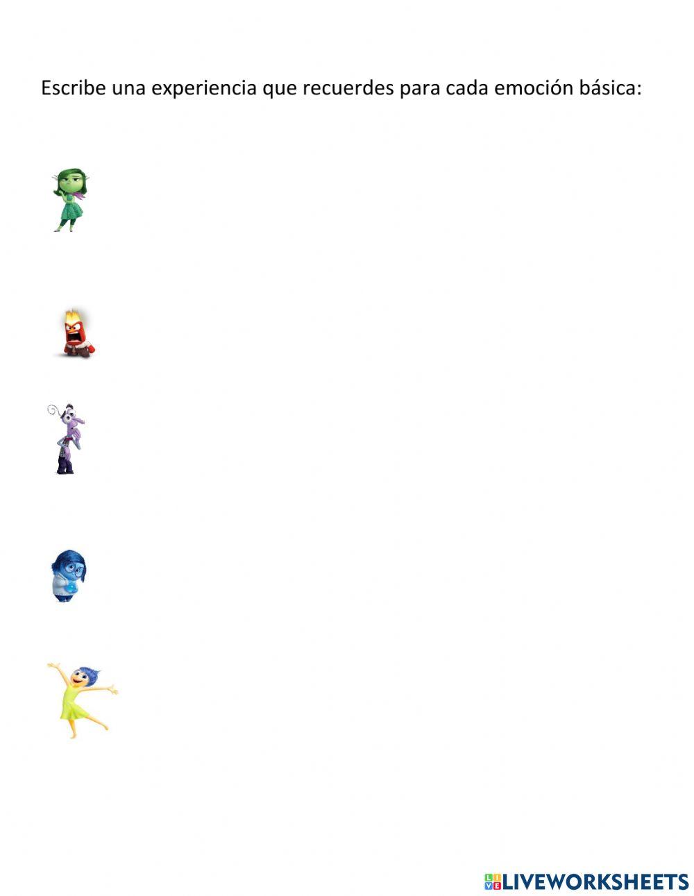 Emociones basicas interactive exercise | Live Worksheets