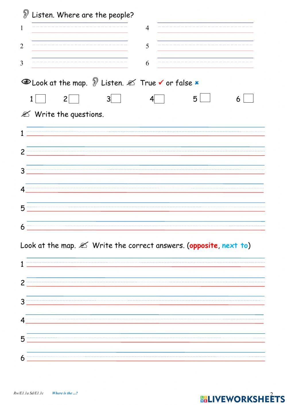 Where | Live Worksheets