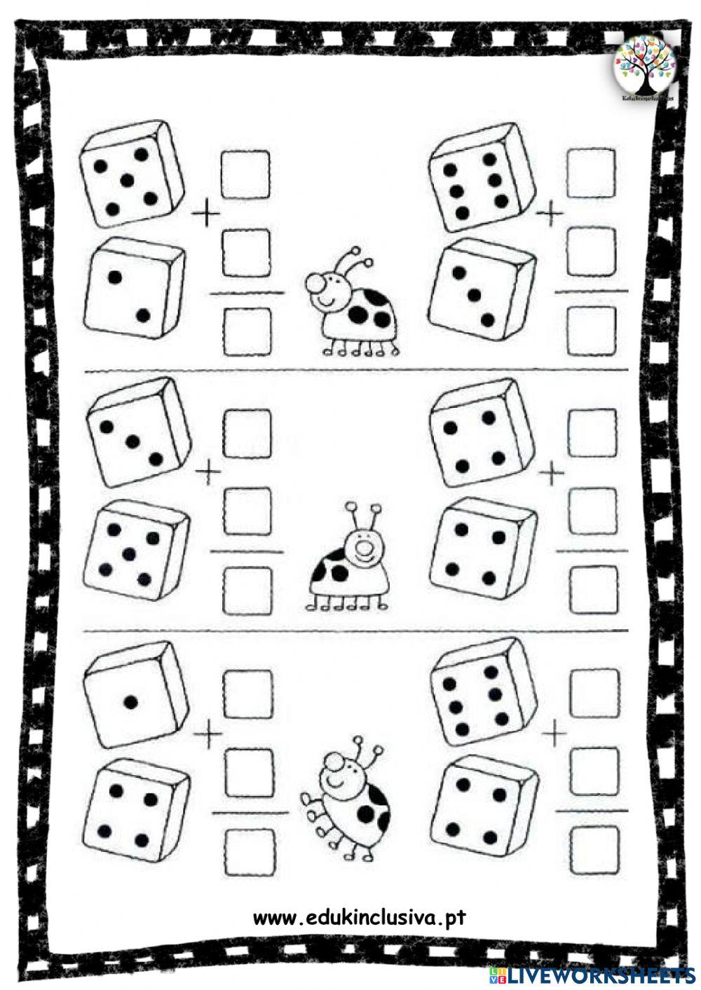 Somas simples worksheet | Live Worksheets