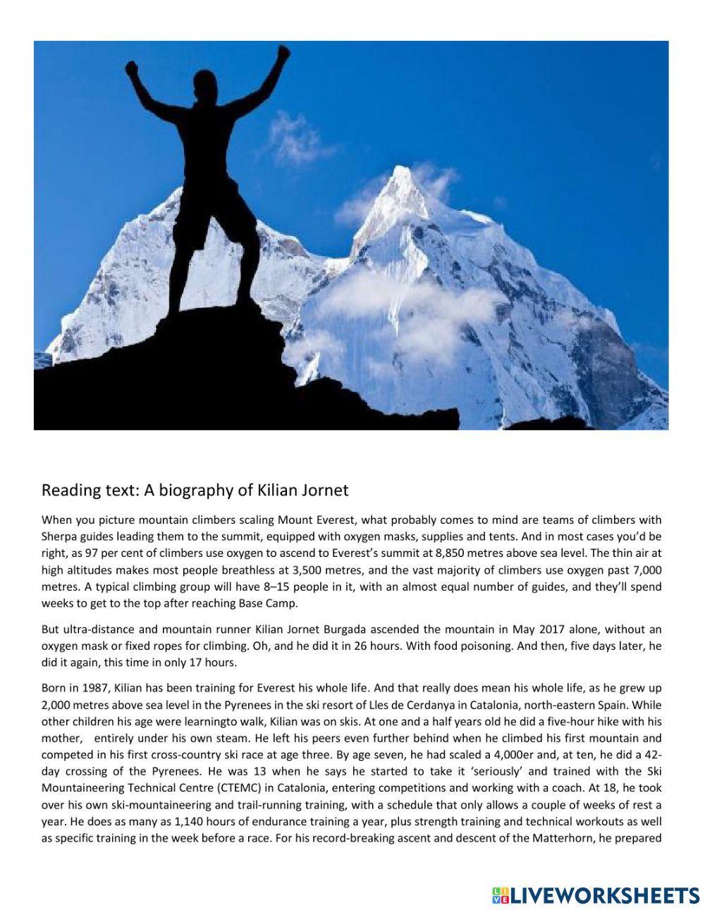 Challenges exercise | Live Worksheets