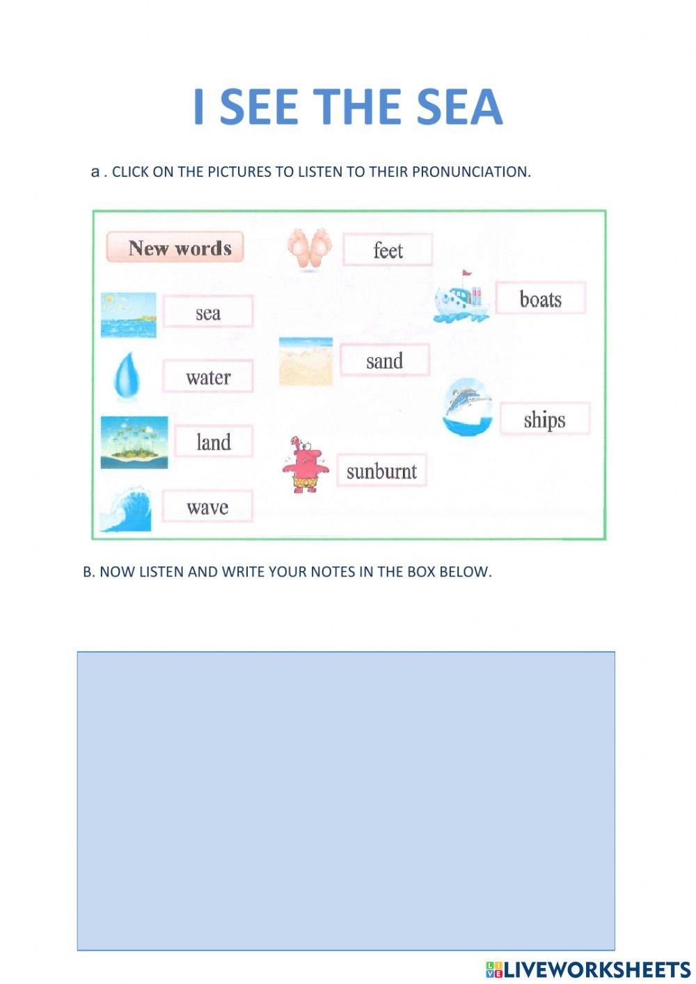 1013359 | Sea | Elvan Korkmaz | LiveWorksheets