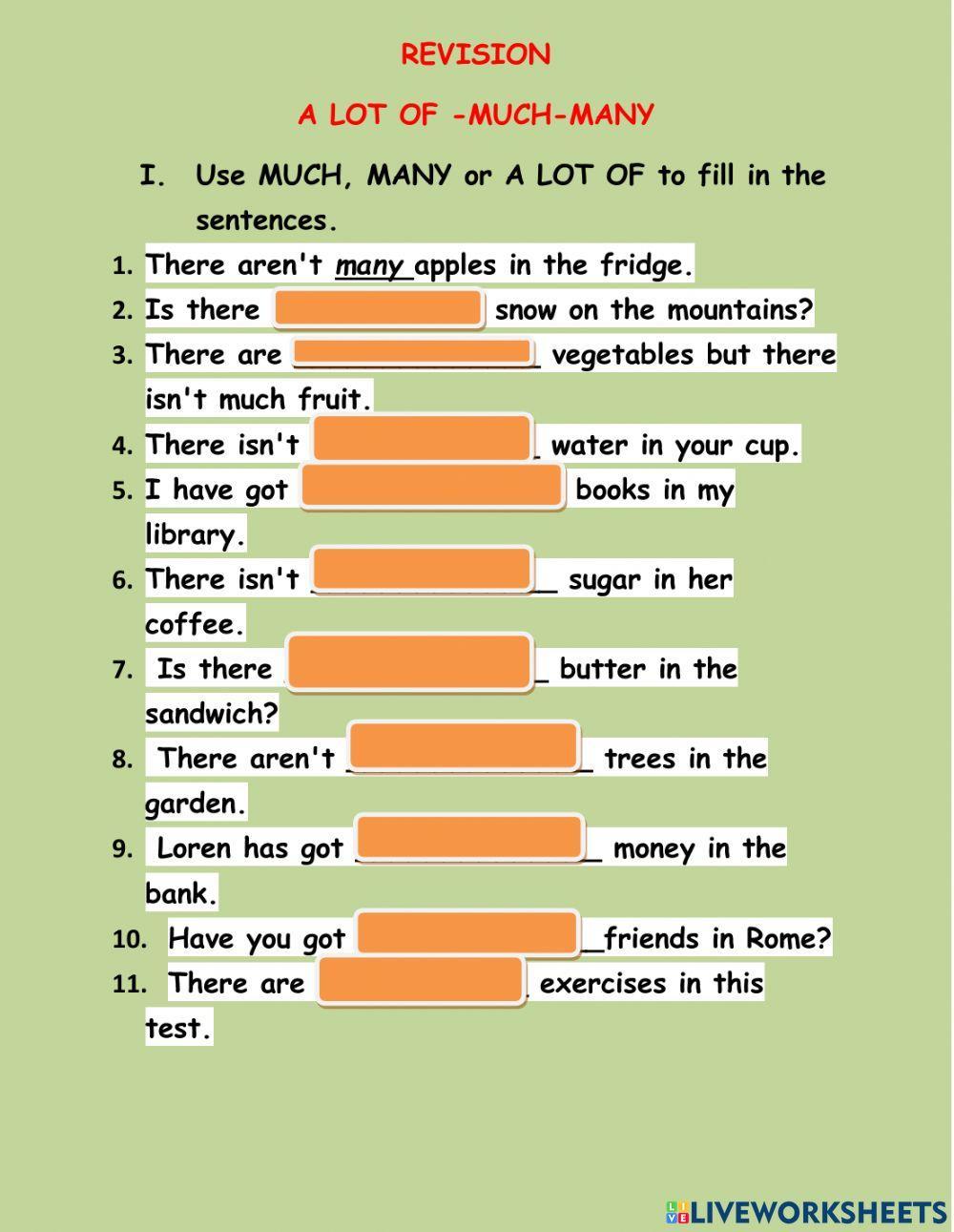 1013687 | A lot of-much-many | bile_teach