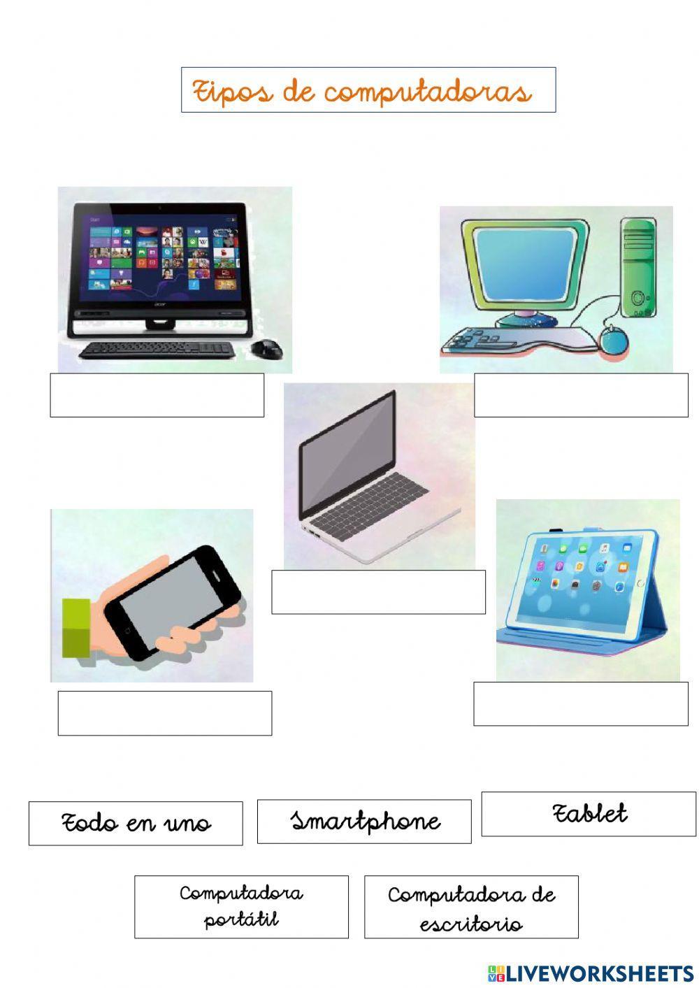 Tipos de comput… | Free Interactive Worksheets | 1014403