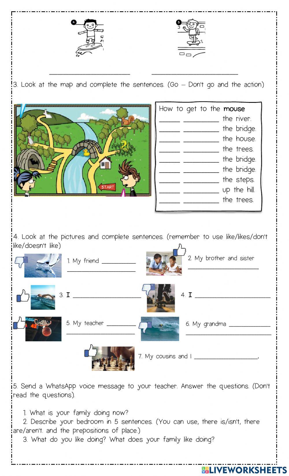 Grammar and Vocabulary 3rd CHildren a b worksheet | Live Worksheets