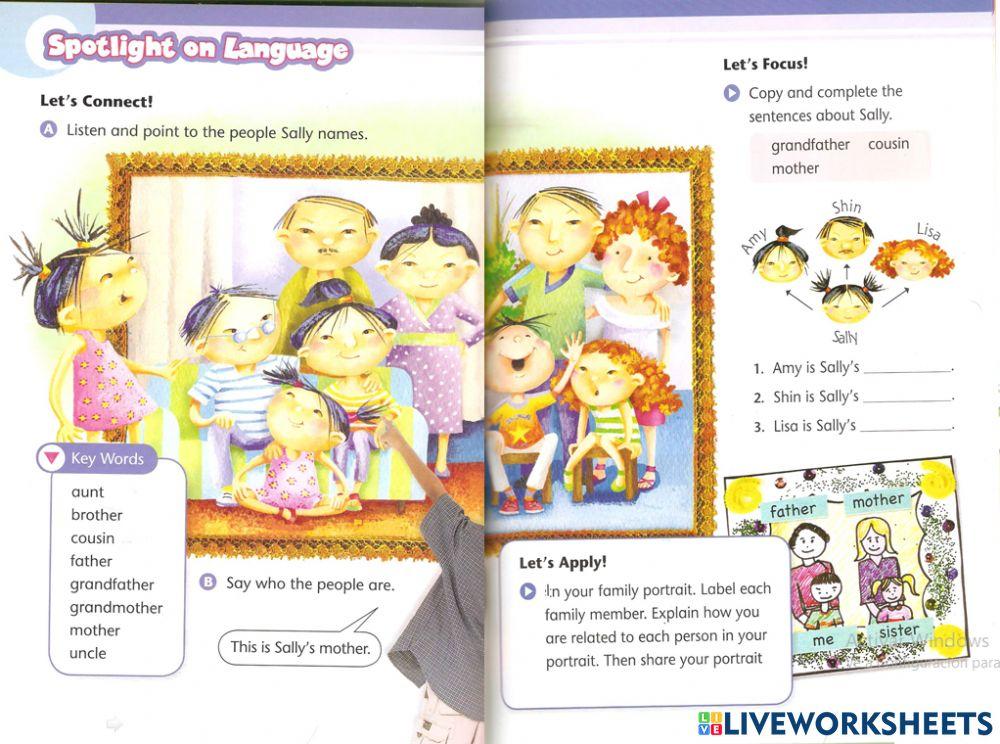 Family online exercise for grade 1 | Live Worksheets