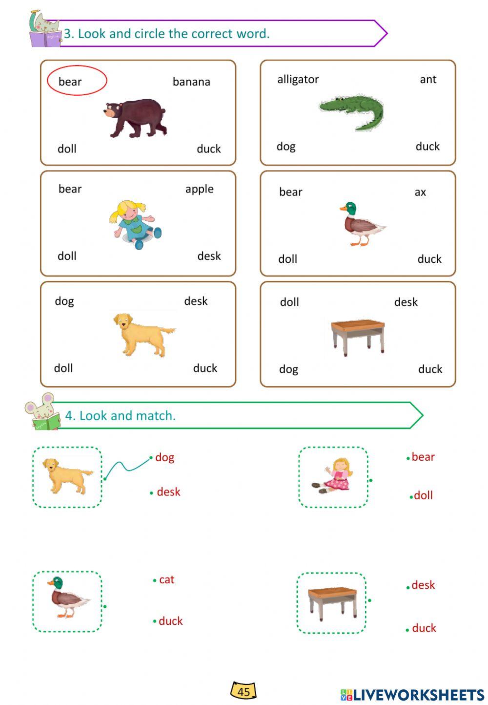Review letter D interactive worksheet | Live Worksheets