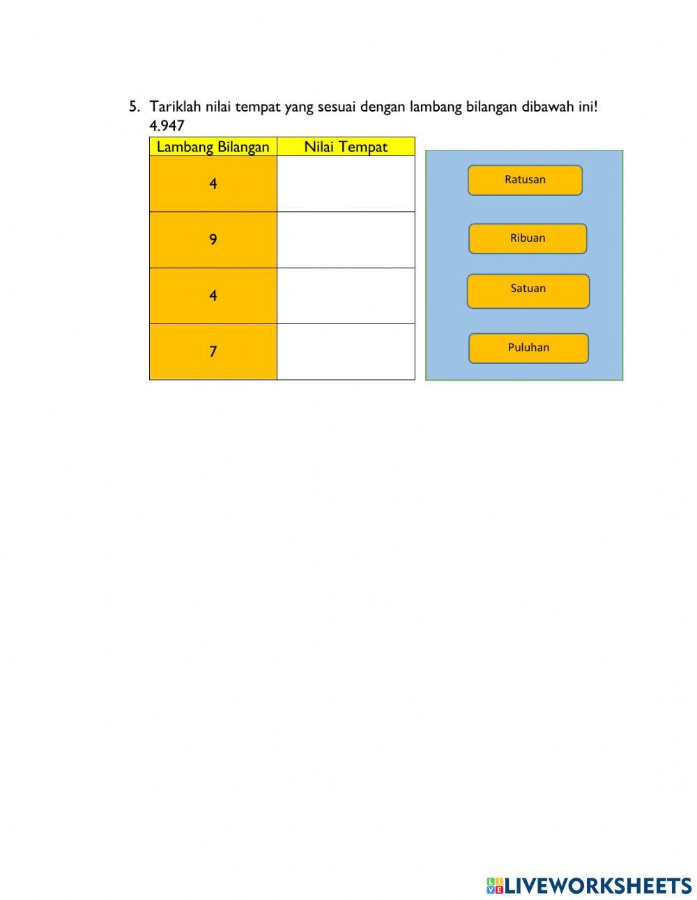 Nama Dan Lambang Bilangan Activity Live Worksheets - vrogue.co Nama Dan Lambang Bilangan Activity Live Worksheets - vrogue.co