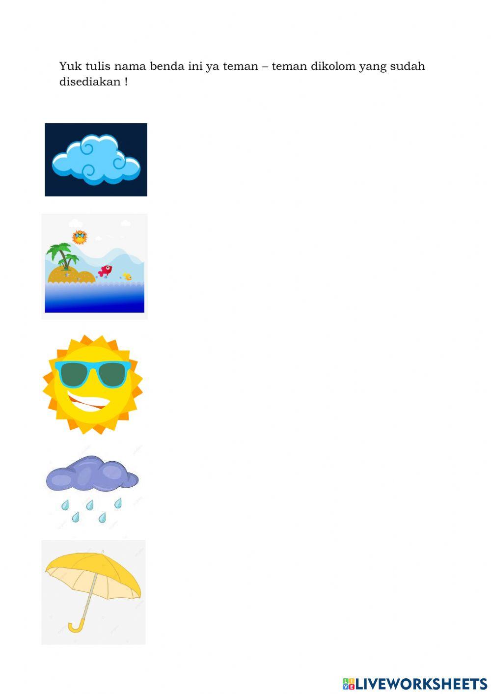 Tema hujan aspek bhs worksheet | Live Worksheets
