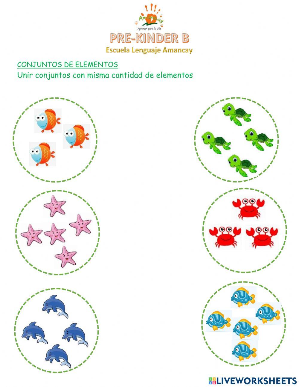 Contar elementos exercise | Live Worksheets