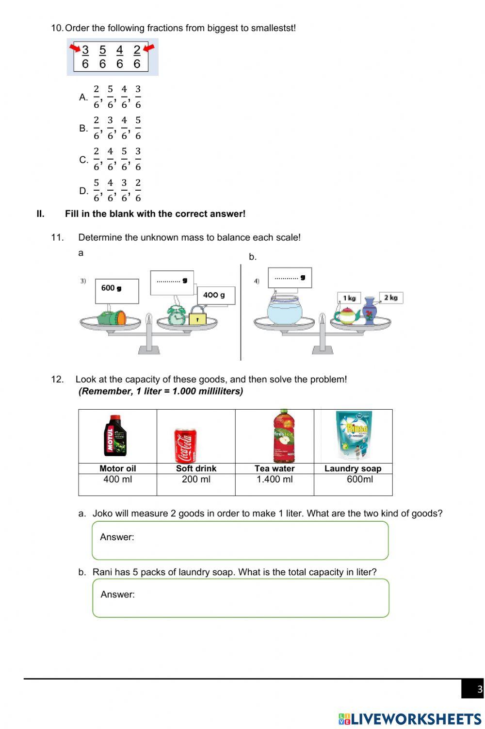 Final Test Preparation worksheet | Live Worksheets