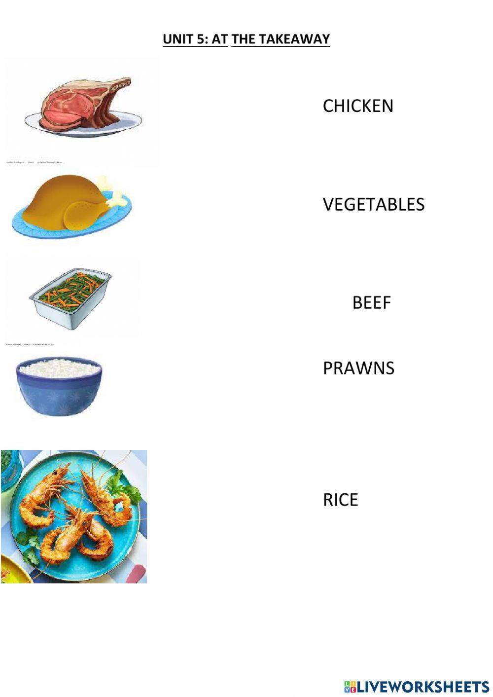 Takeaway food 964620 | PaquiToboso | Live Worksheets