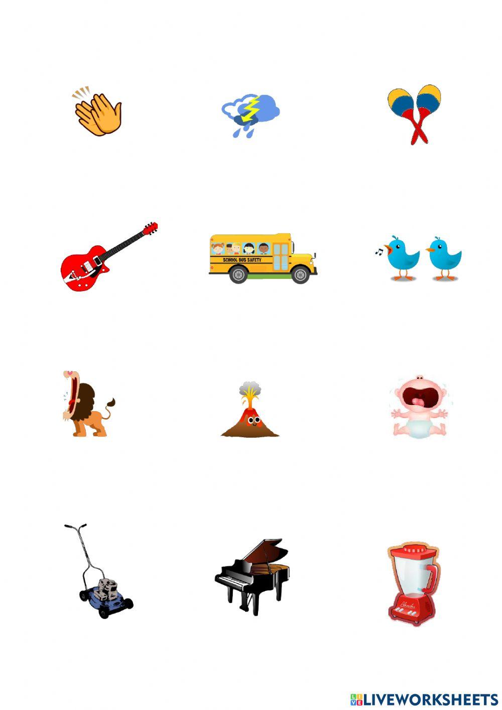 Classifying Sou… | Free Interactive Worksheets | 4992635