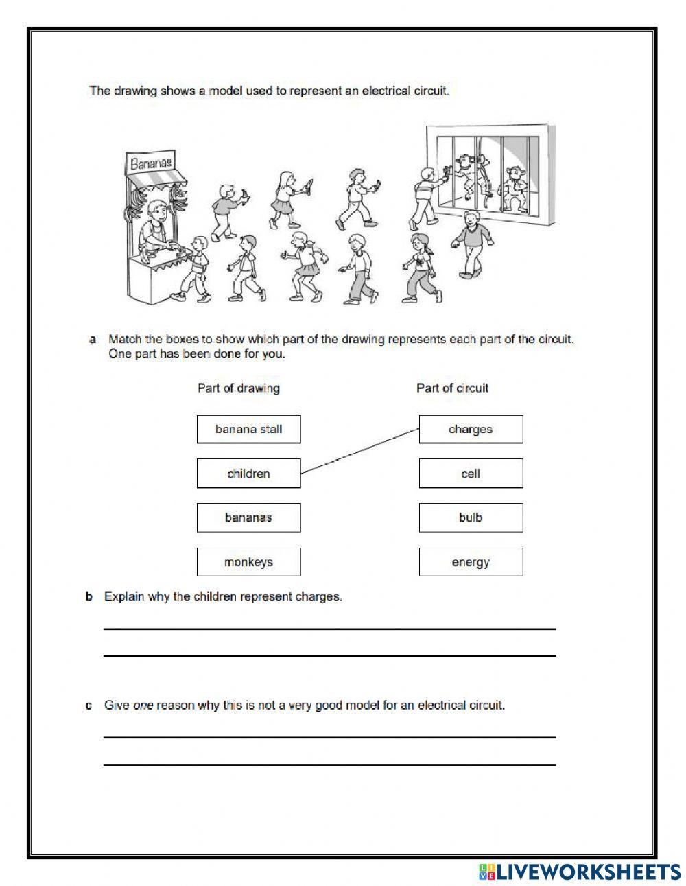 Electricity End of unit Practice Quiz worksheet | Live Worksheets