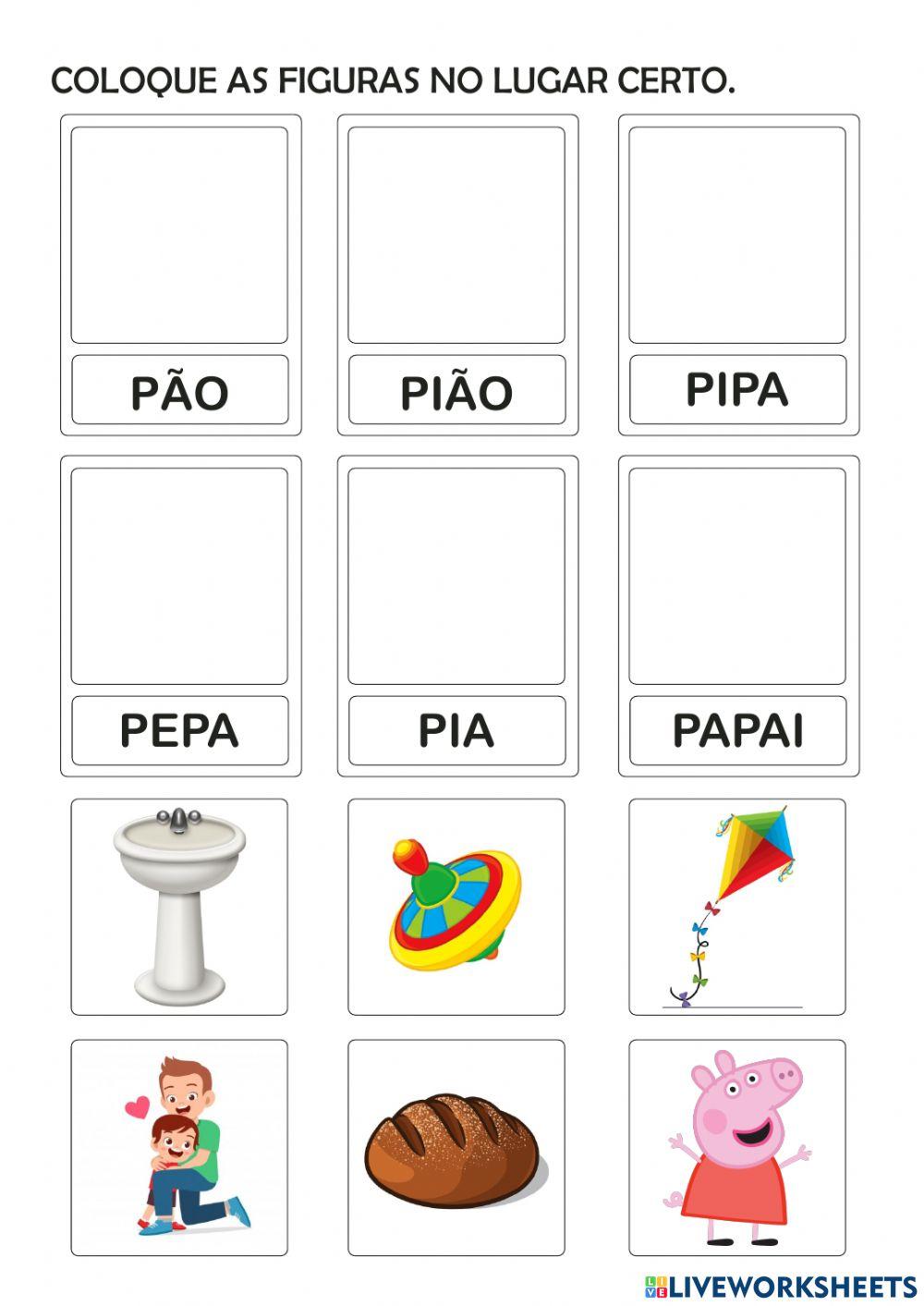 Letra P interactive activity for 2º ano | Live Worksheets