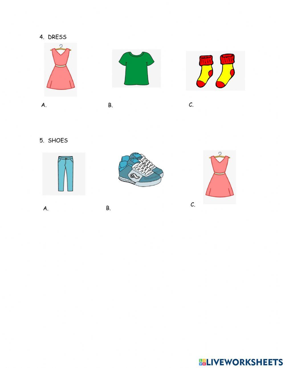 Clothes 965350 | missmaureensb | Live Worksheets
