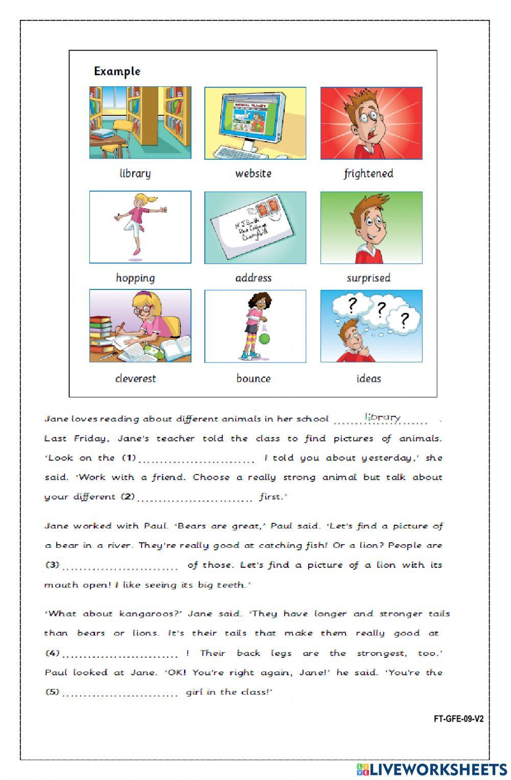 Writing and usage worksheet | Live Worksheets