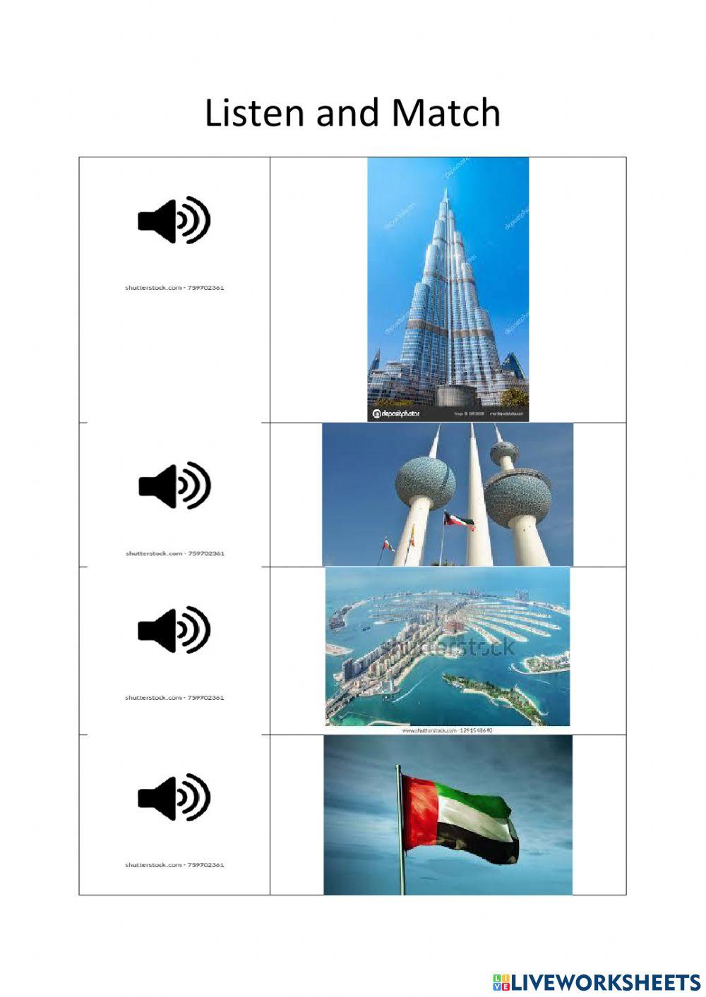 965532 | Land marks | s_ismail1 | LiveWorksheets