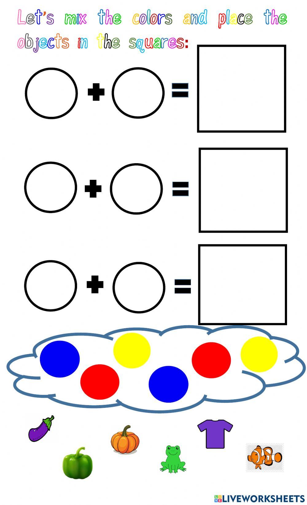 966095 | Mixing Primary Colors | Diva | LiveWorksheets