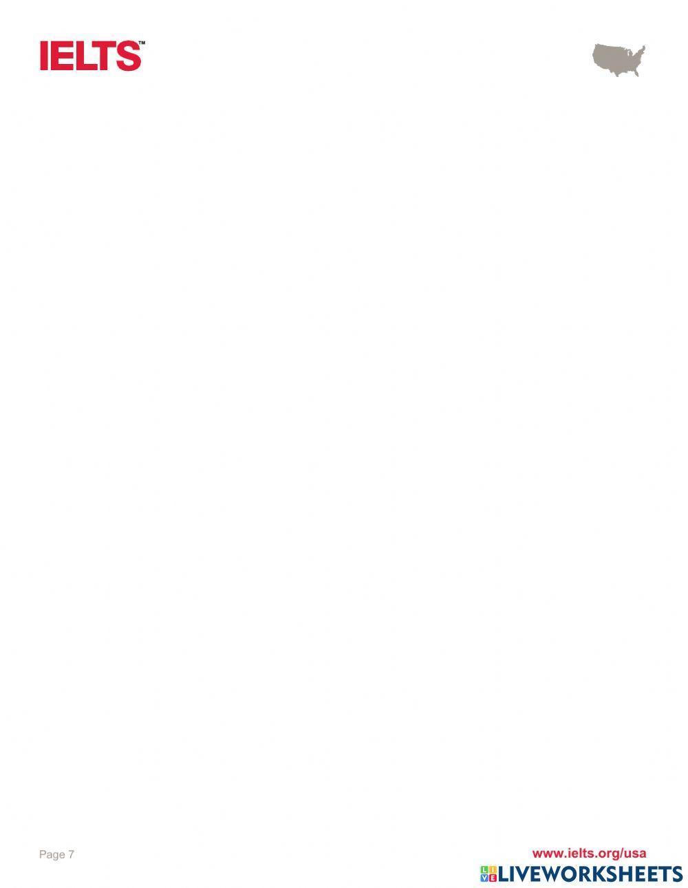 12-grade-IELTS-Writing worksheet | Live Worksheets