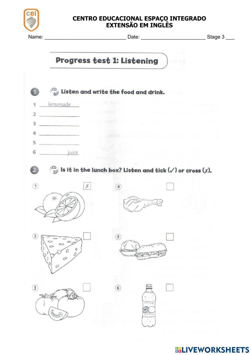 Unit Test interactive worksheet for stage 3 | Live Worksheets