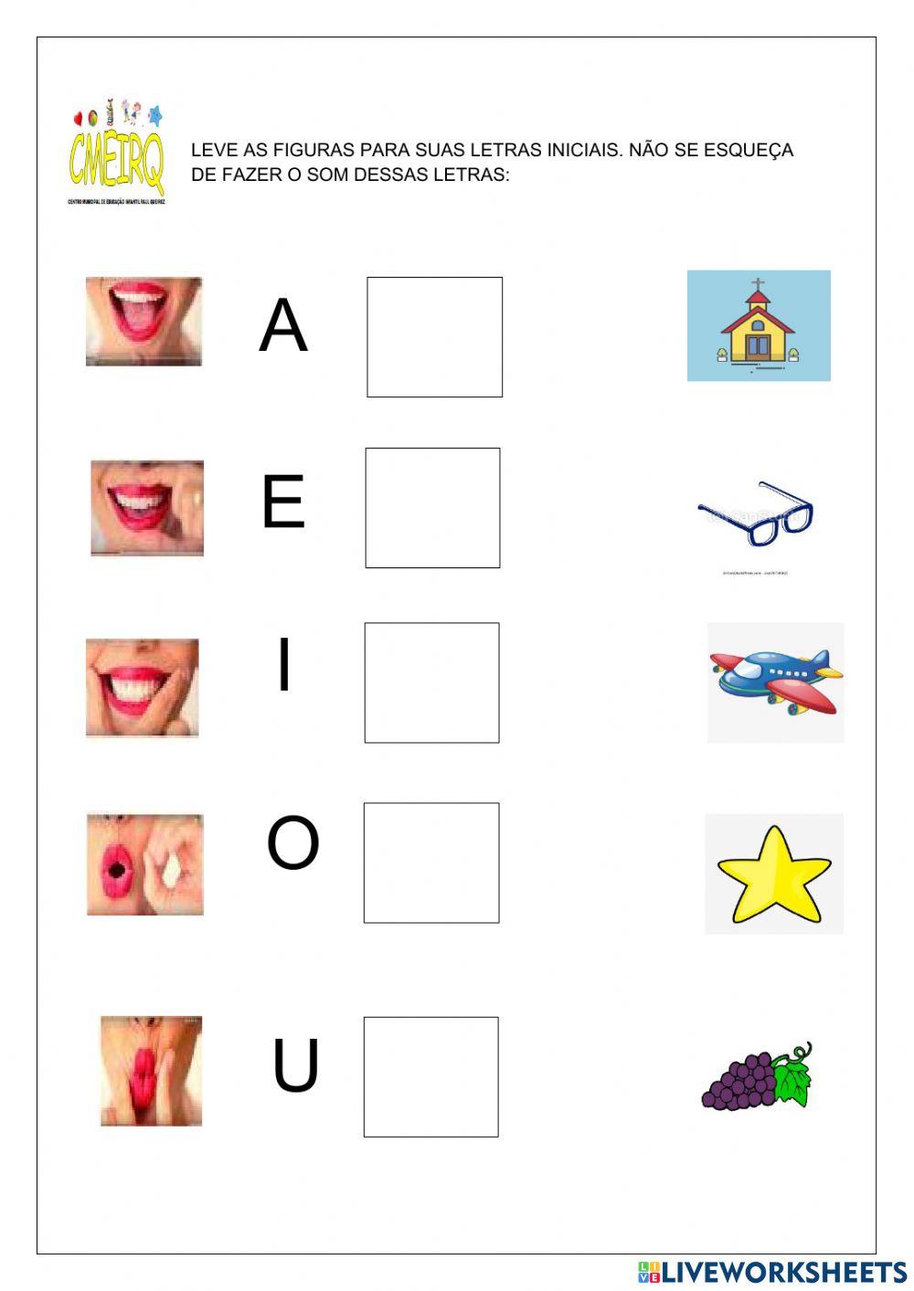 Som das letras activity | Live Worksheets