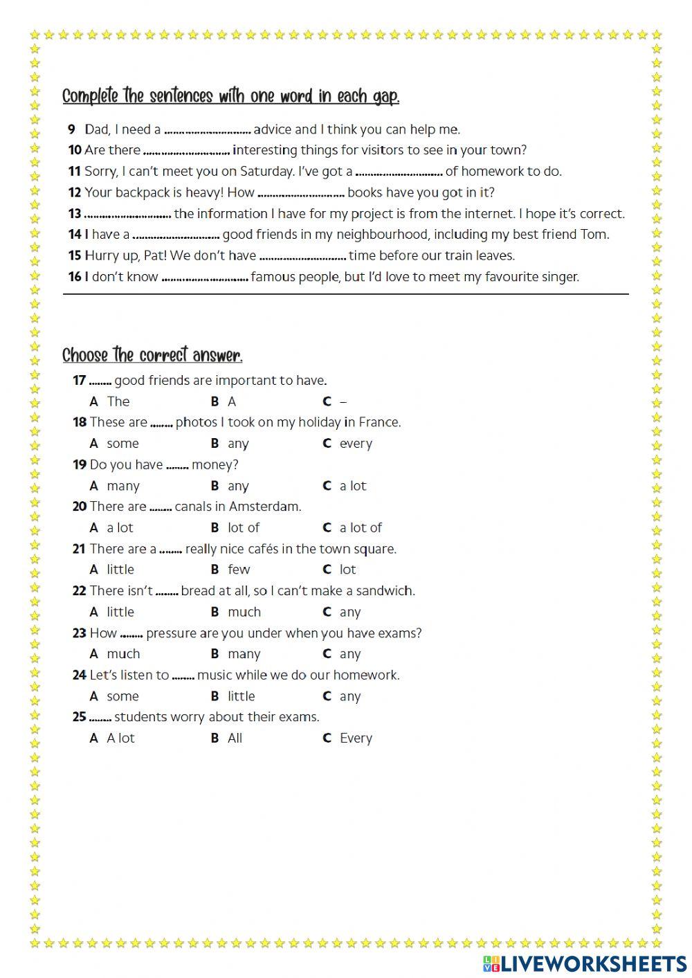 IA 4th Jrs worksheet | Live Worksheets