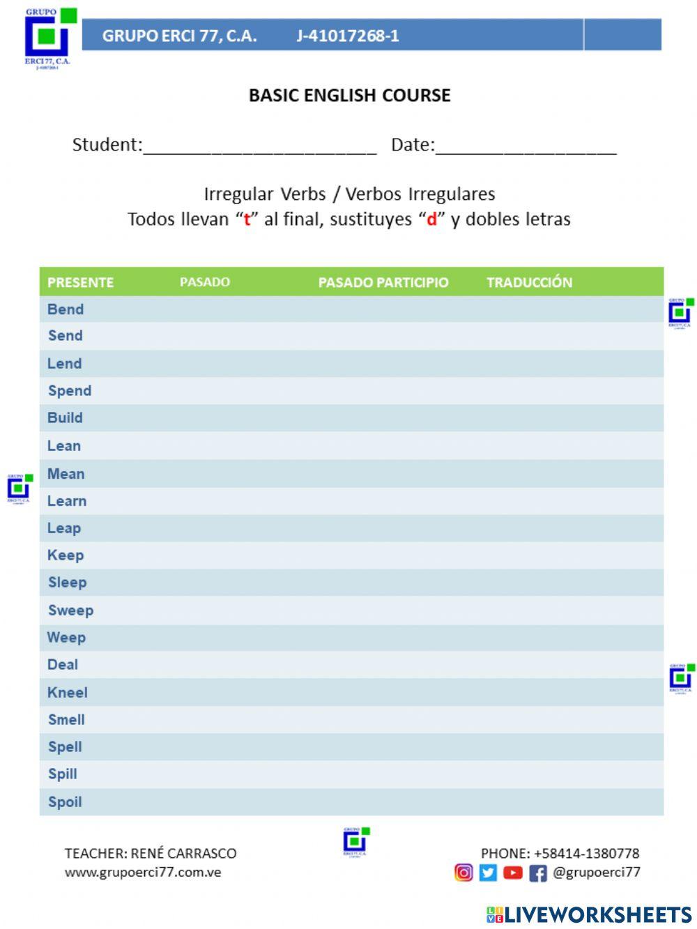 English Word exercise | Live Worksheets
