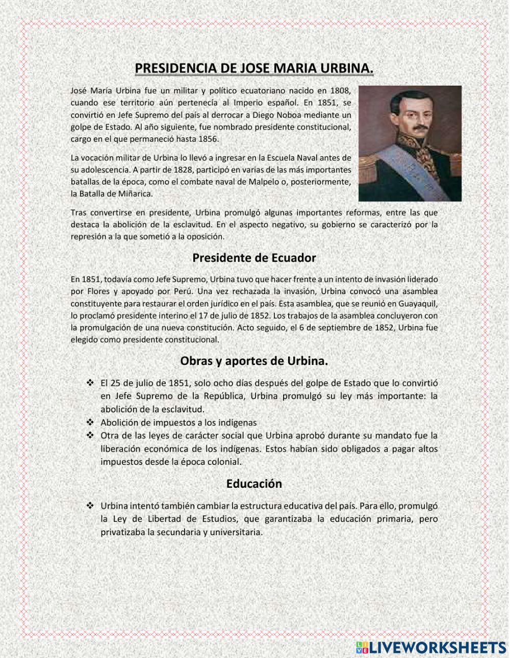 1018996 | Presidencia de Urbina | Sofía Villamar