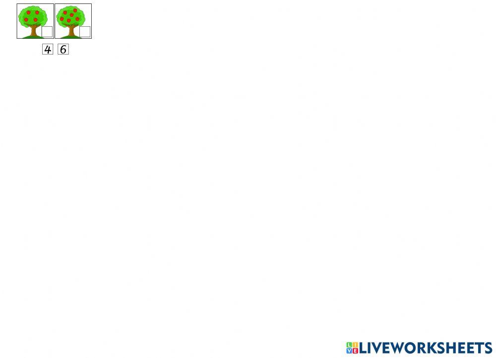 Numero worksheet for inicial | Live Worksheets