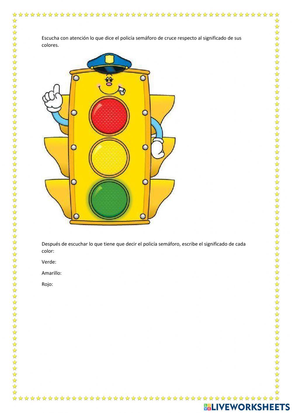 Sr semaforo worksheet | Live Worksheets