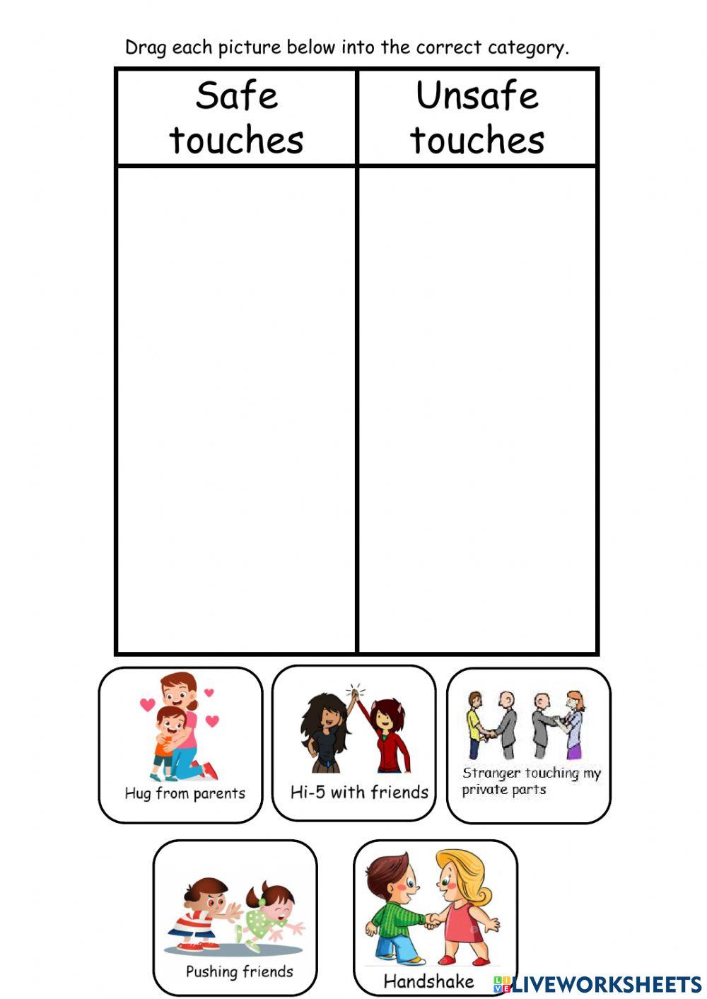 Safe And Unsafe Touches Online Exercise For Live Worksheets safe-and-unsafe-touches-online-exercise-for-live-worksheets