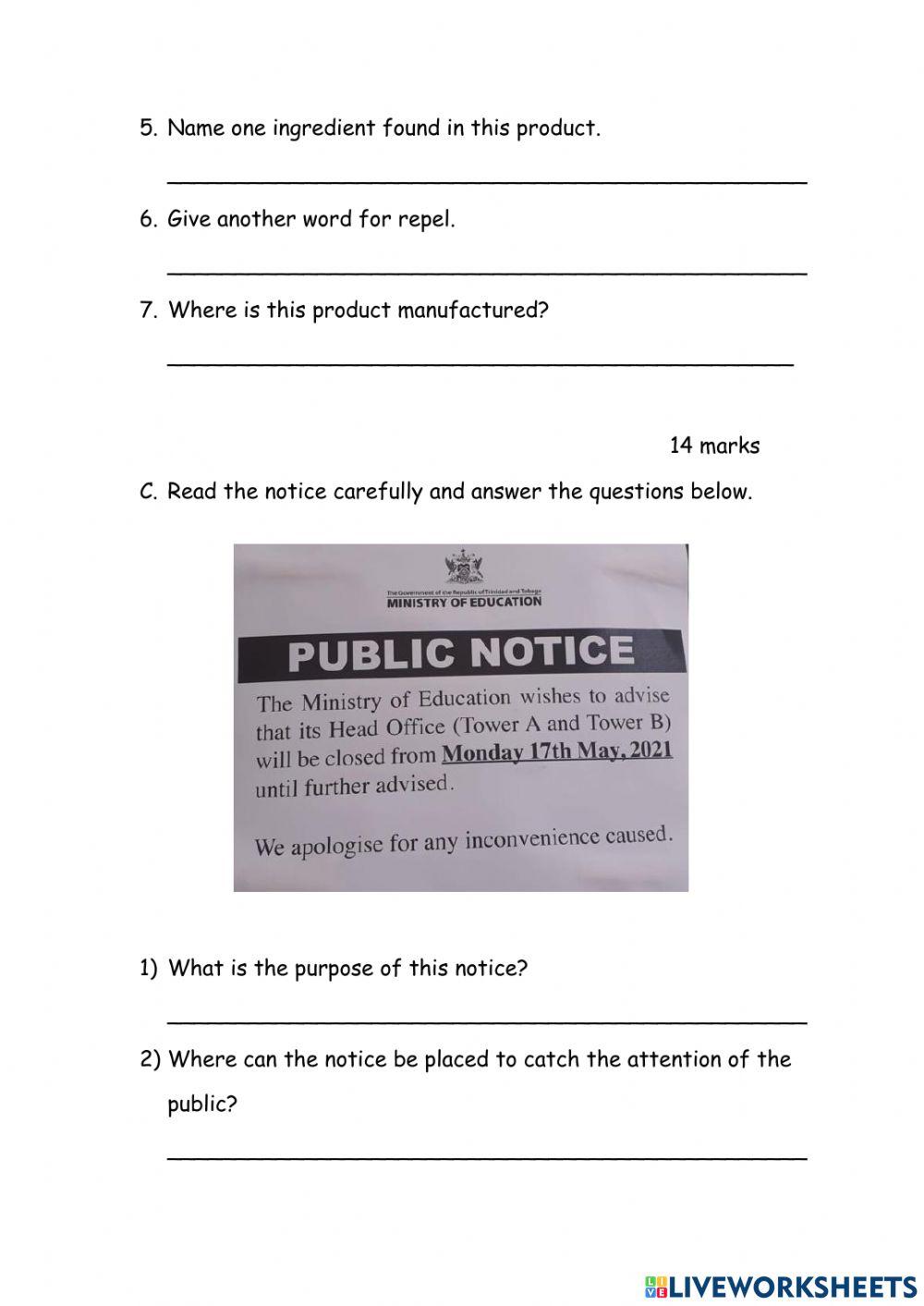 Study Skils worksheet | Live Worksheets