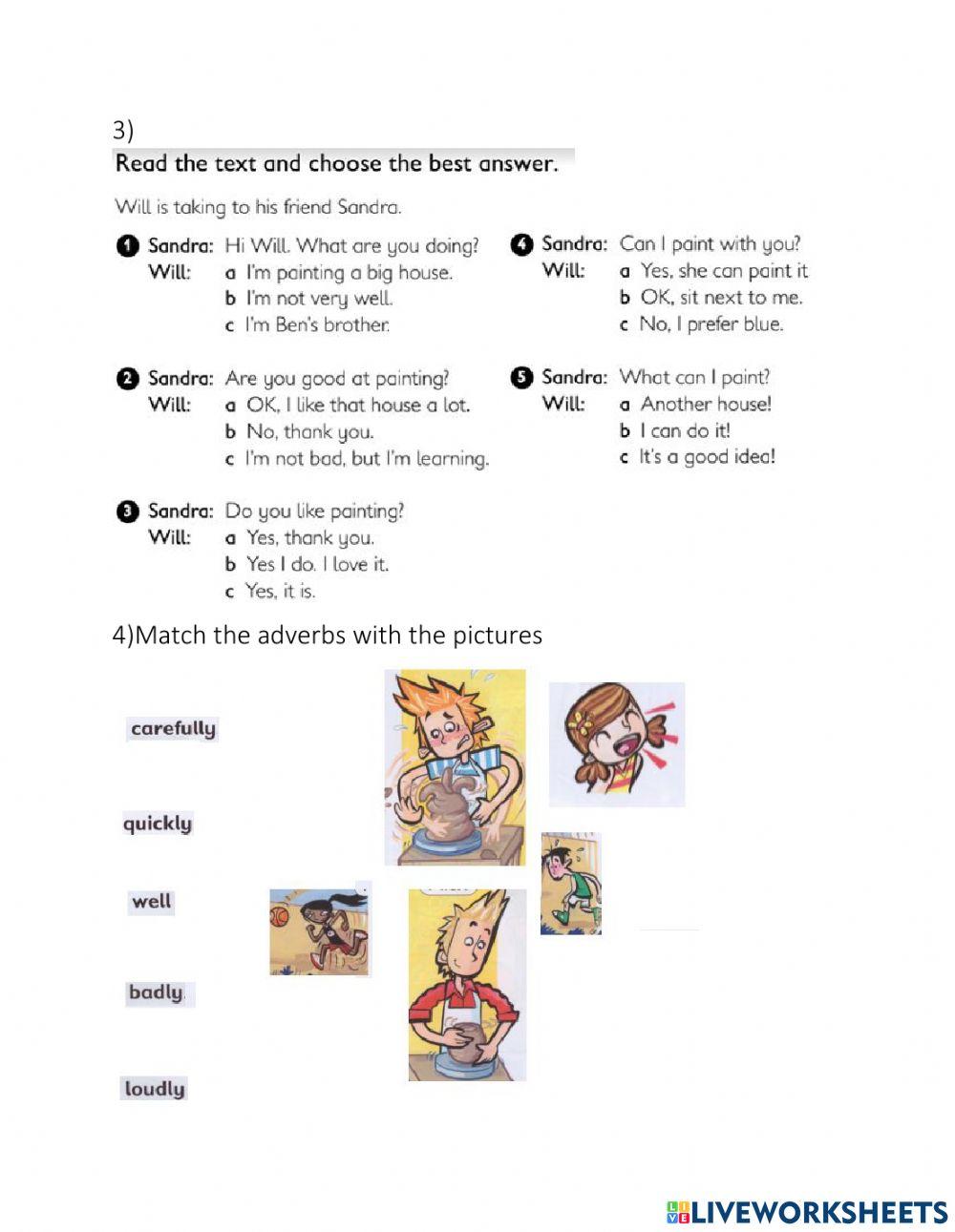 Kids 4 - test worksheet | Live Worksheets