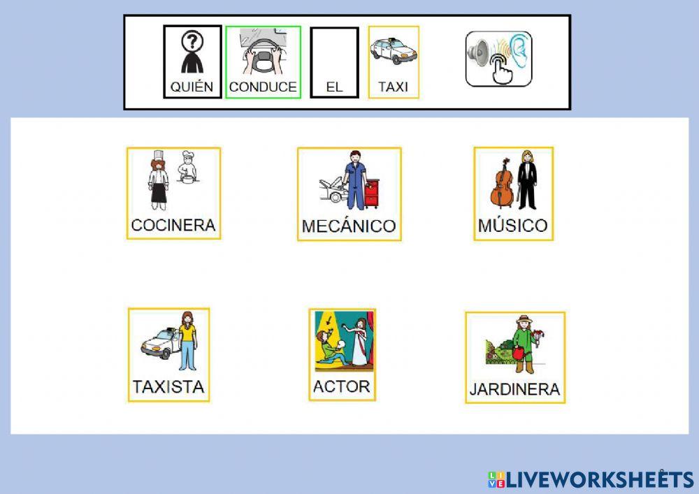 Las profesiones… | Free Interactive Worksheets | 1020943