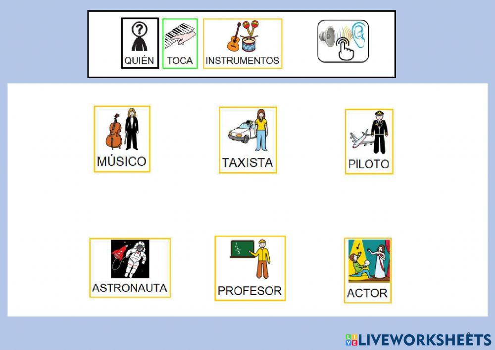 Las profesiones… | Free Interactive Worksheets | 1020943