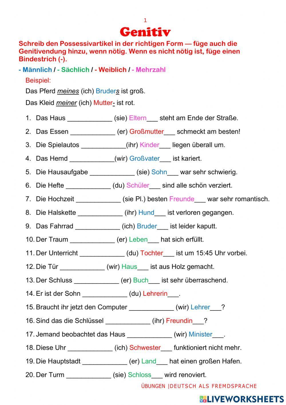 1021839 bungen Zum Genitiv Dafny LiveWorksheets 1021839-bungen-zum-genitiv-dafny-liveworksheets