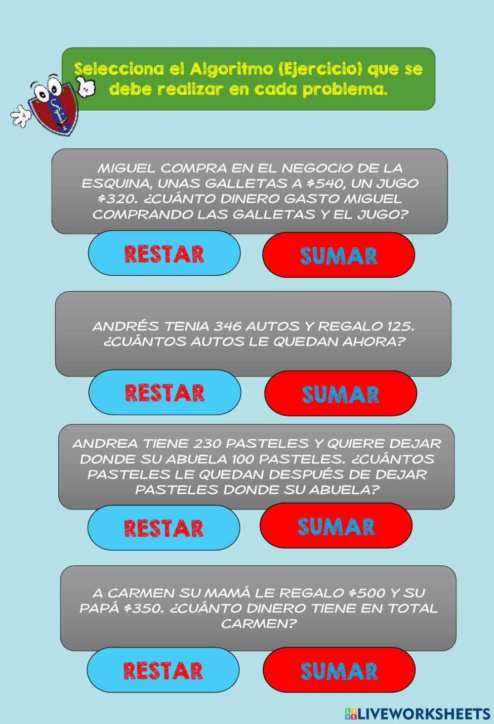 1021946 | Sumas y restas | Francisco Valenzuela Issotta