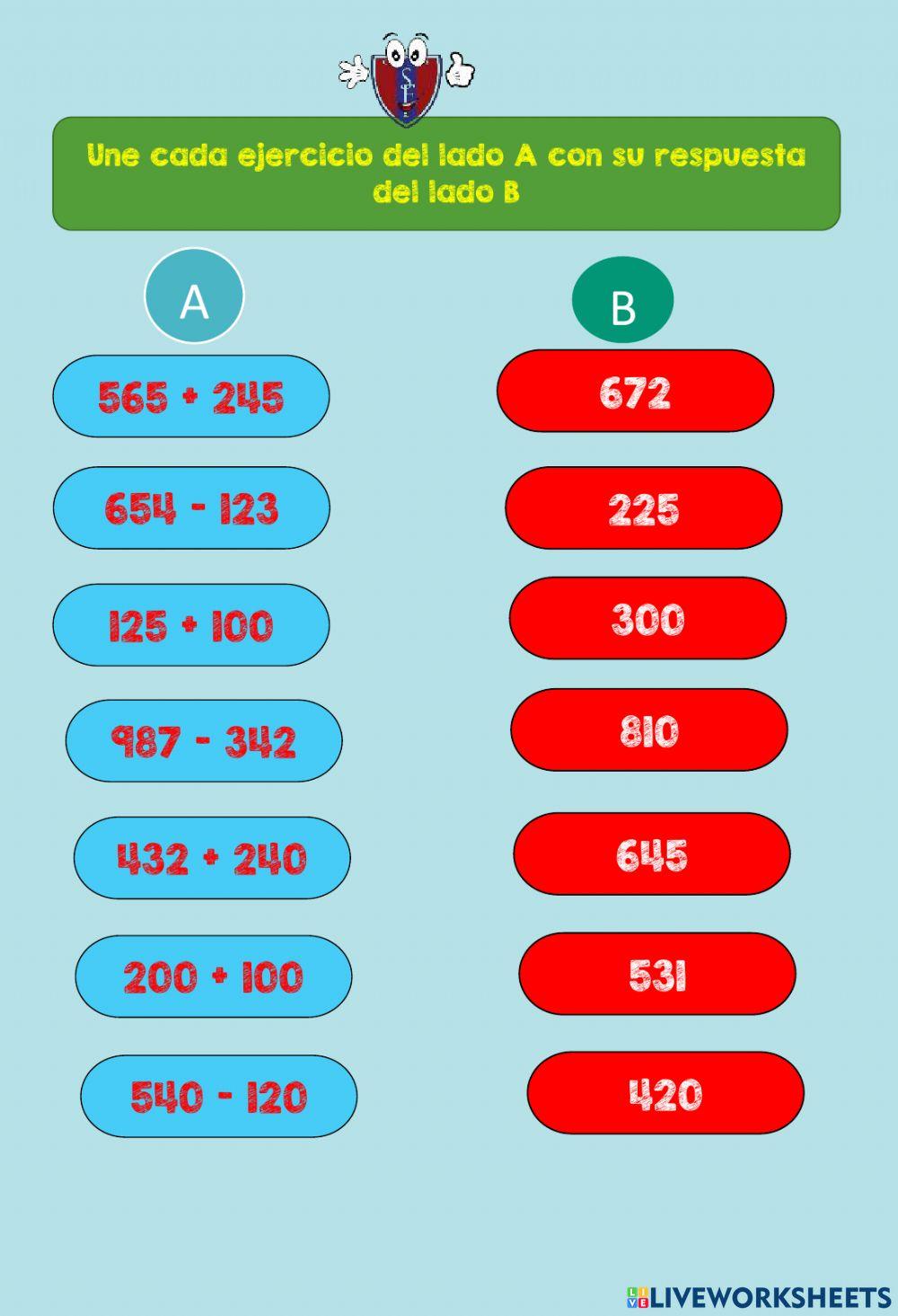 1021946 | Sumas y restas | Francisco Valenzuela Issotta