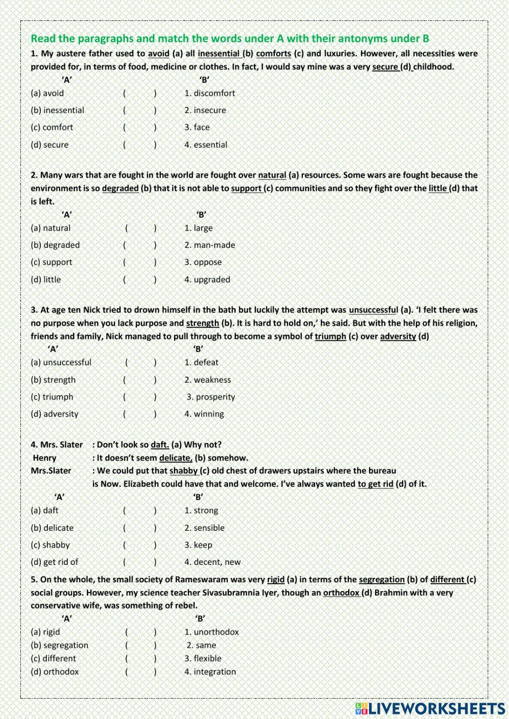 segregation antonyms