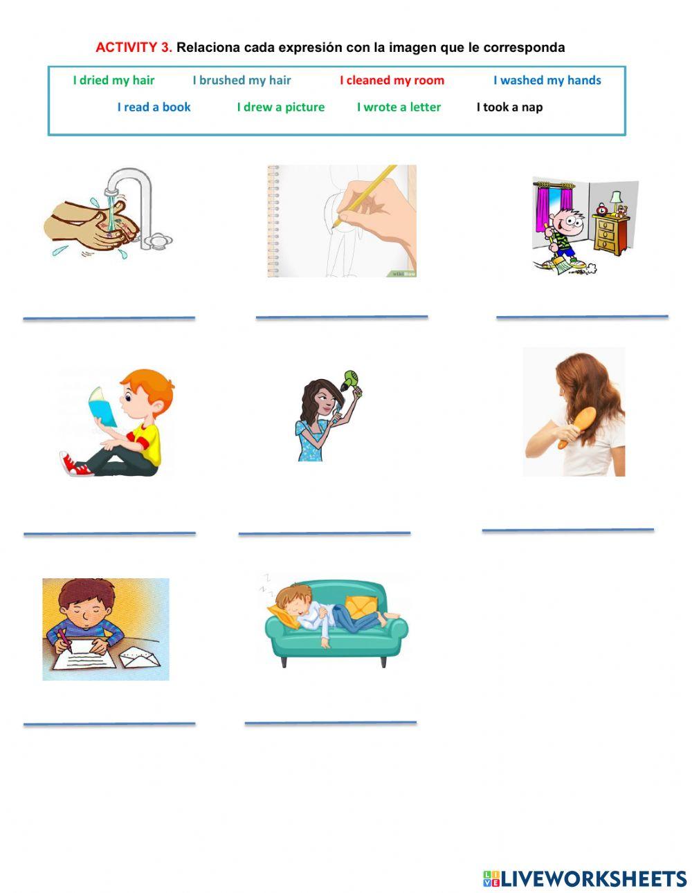 What did you do today 2 | patylu | Live Worksheets