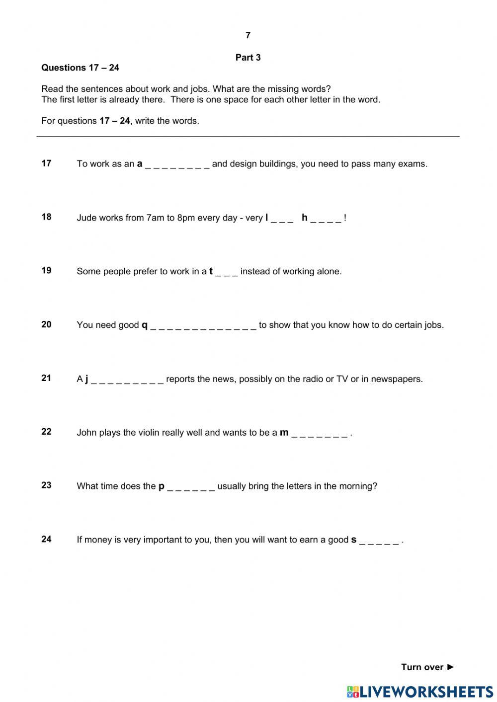 TEST UNIT 5-EMP… | Free Interactive Worksheets | 6602108