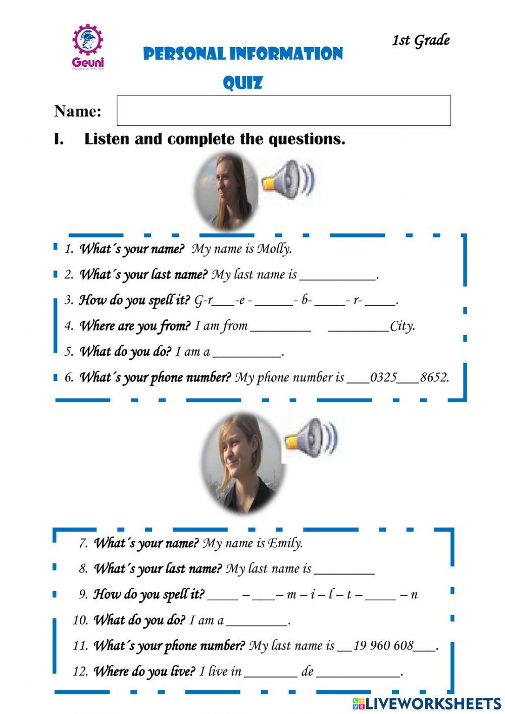 1022755 | Personal Information | Guisela Del Pilar Flores