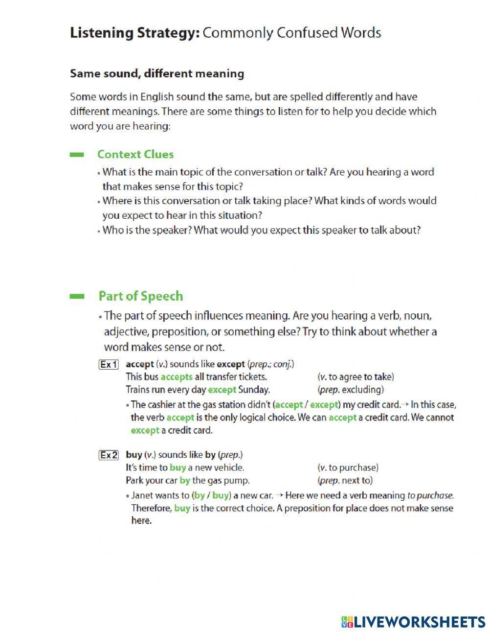 UNIT 7. TRANSPORTATION. BUILDING TOEIC | LiveWorksheets