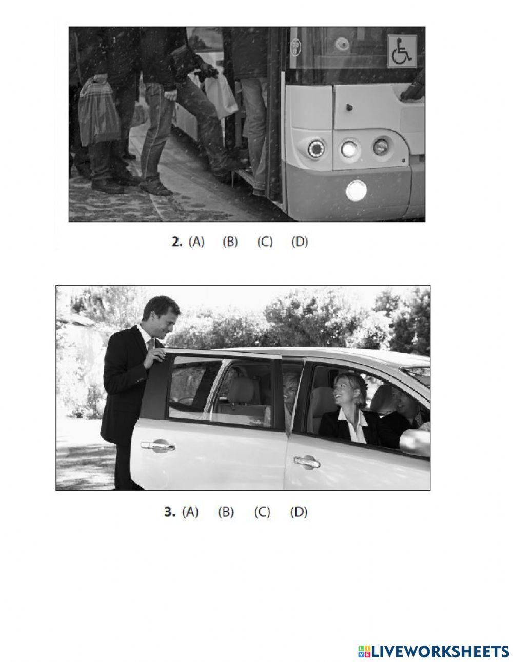 UNIT 7. TRANSPORTATION. BUILDING TOEIC | LiveWorksheets