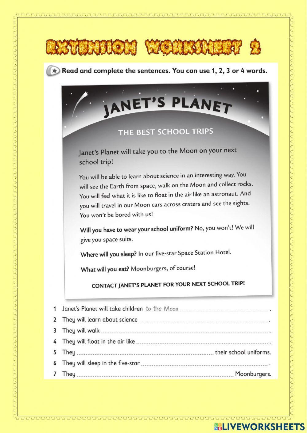 EW2 Unit 2 worksheet | Live Worksheets